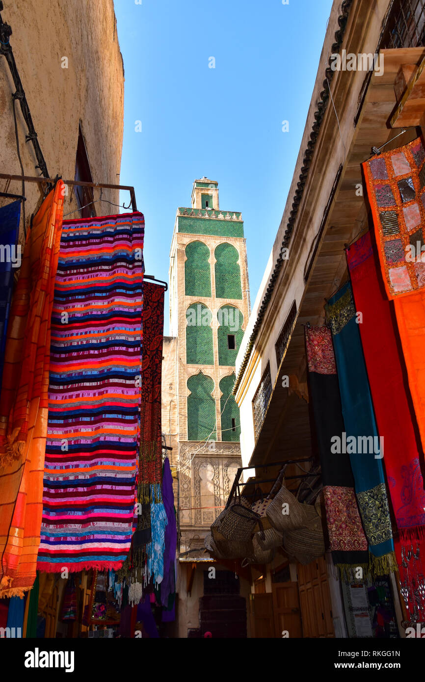 Mosque minaret fez morocco hi-res stock photography and images - Alamy