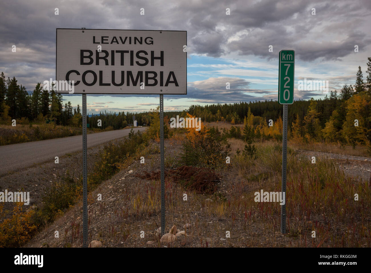 British columbia yukon border hi-res stock photography and images - Alamy