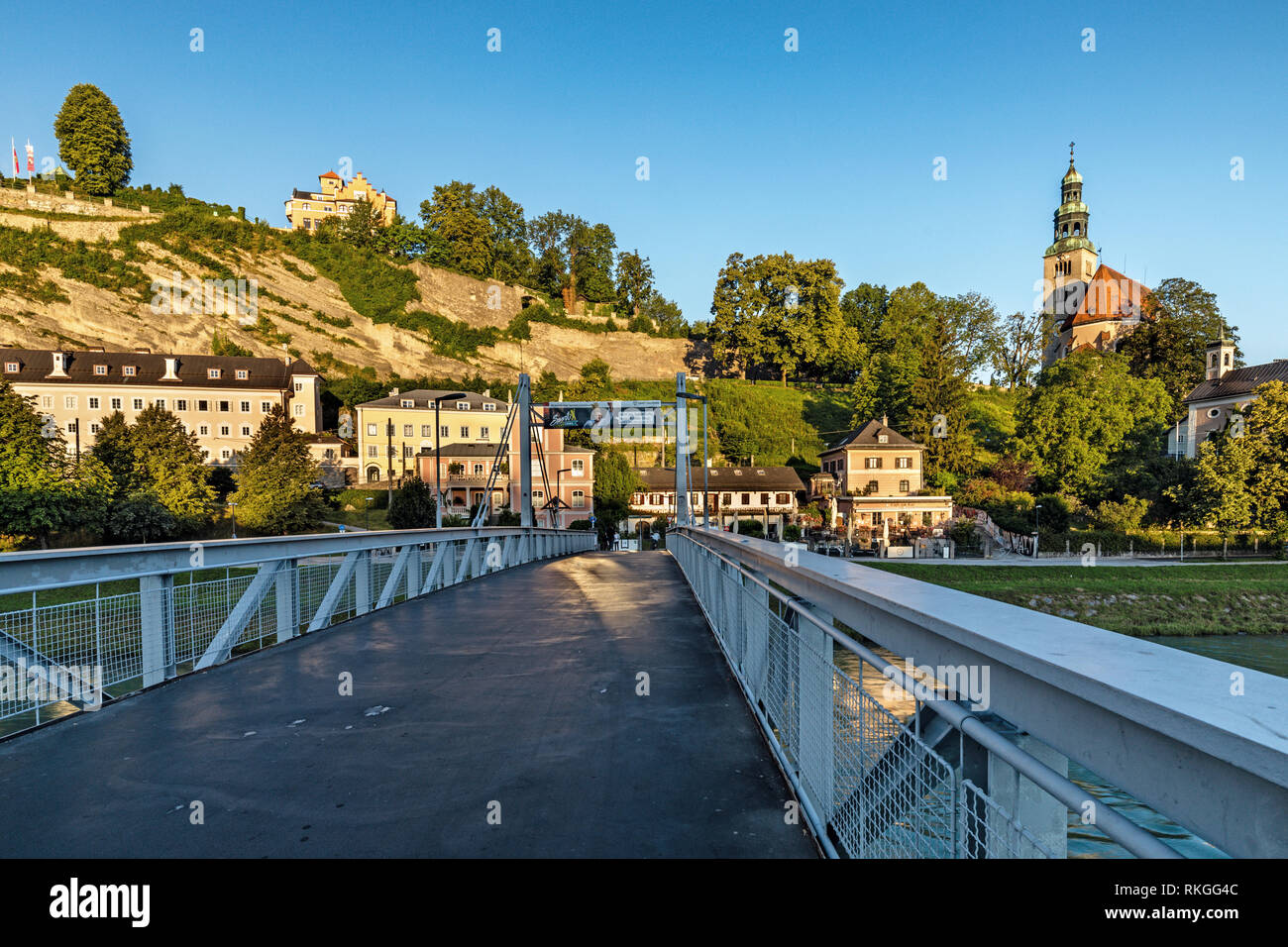 View across salzburg city hi-res stock photography and images - Alamy