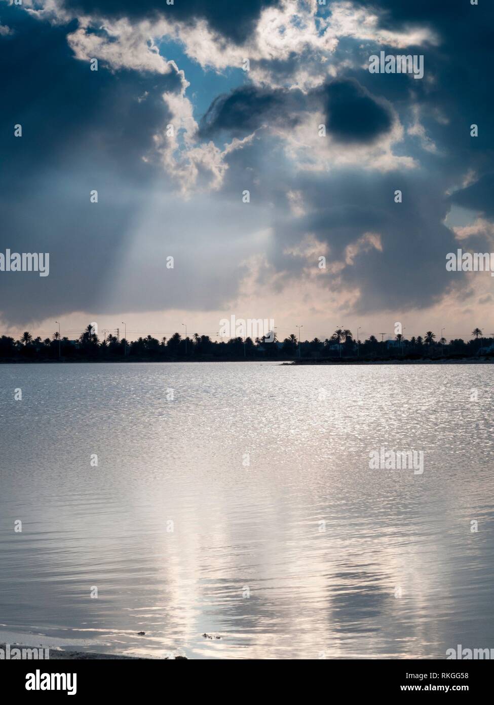 Cloudy sky with light rays hi-res stock photography and images - Alamy
