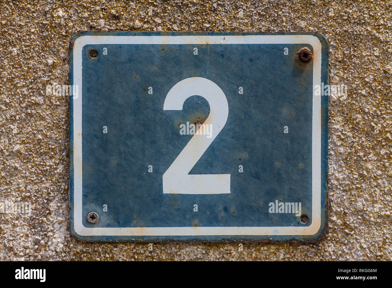 House number 2 Stock Photo - Alamy