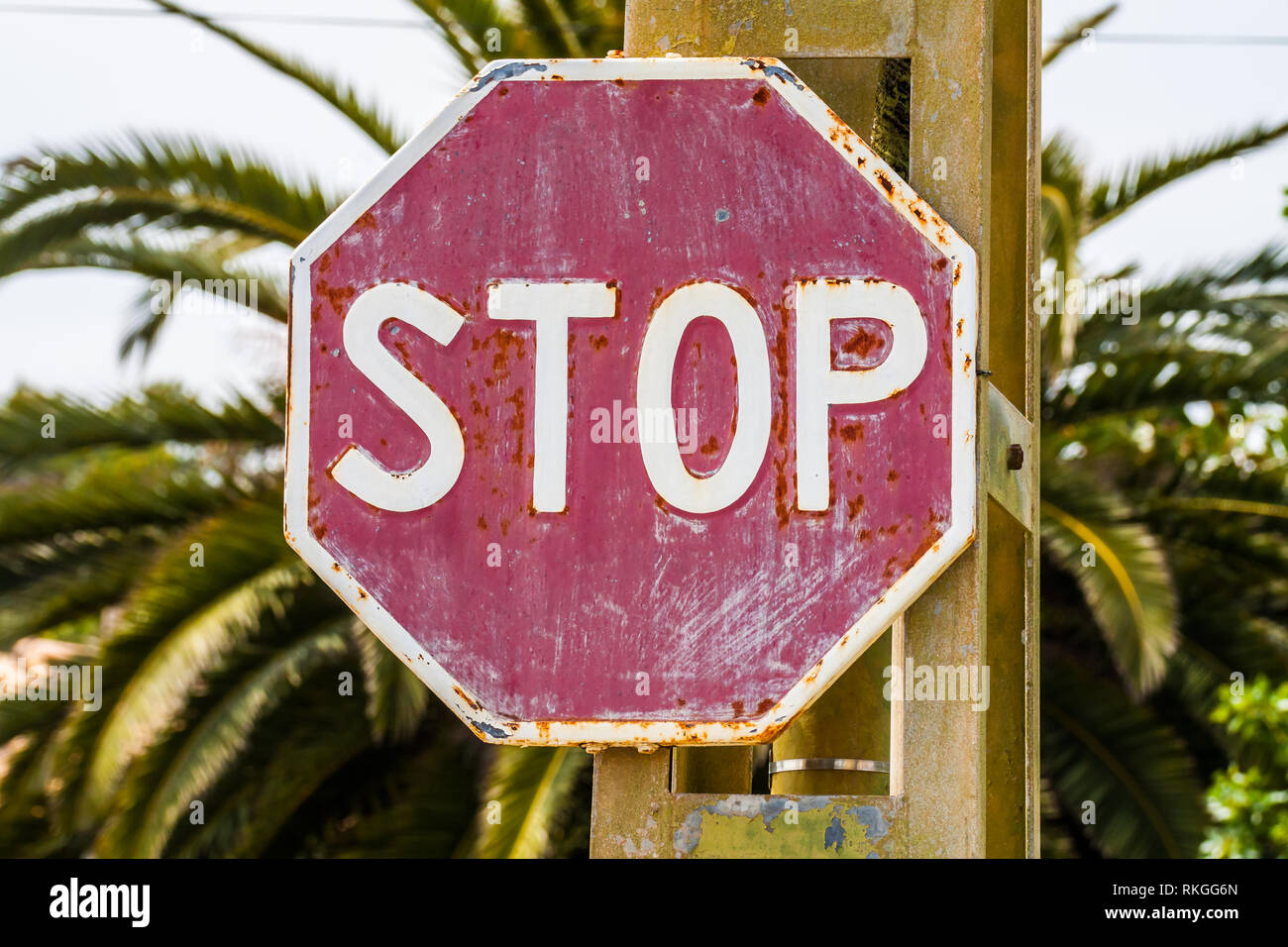 Red border stop hi-res stock photography and images - Alamy