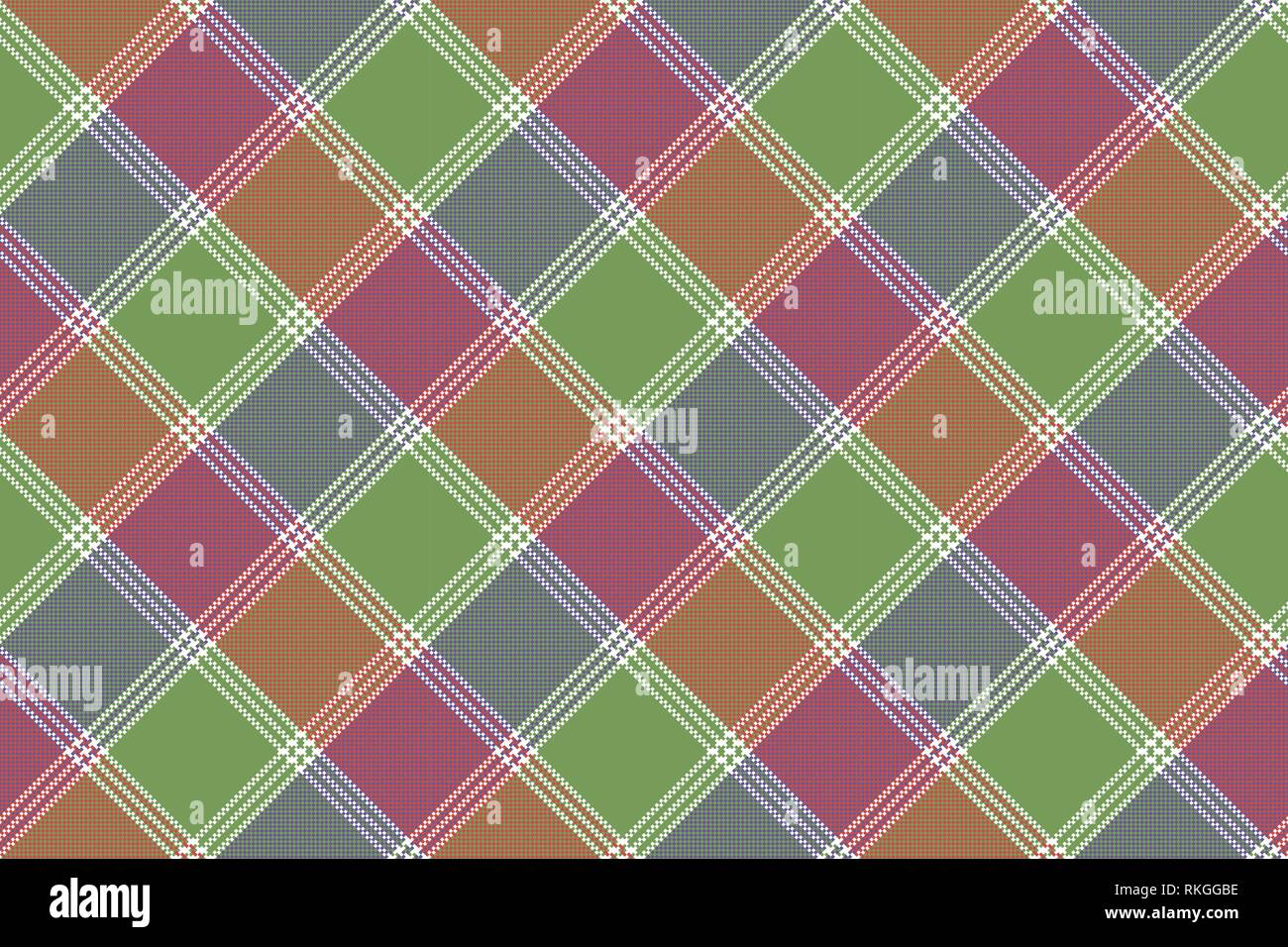 Mosaic pixel check plaid seamless pattern. Vector illustration Stock ...