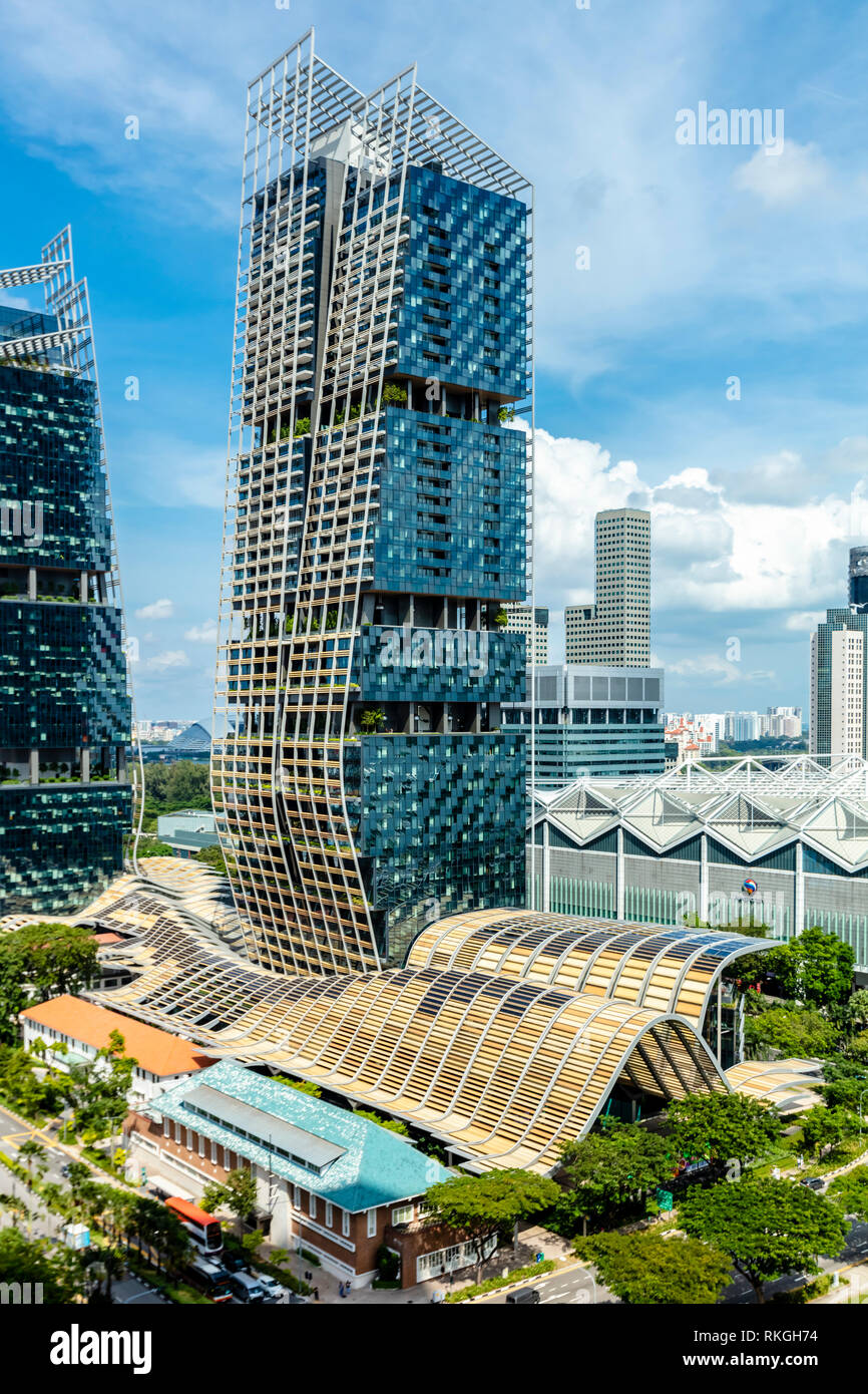 South Beach Tower on Beach Road, Singapore, architecture, building ...