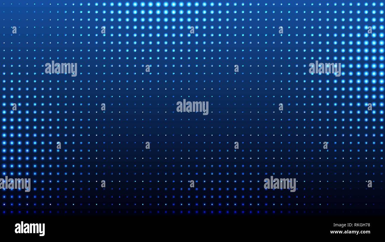 Glowing halftone dots pattern. Abstract neon led lights background for ...