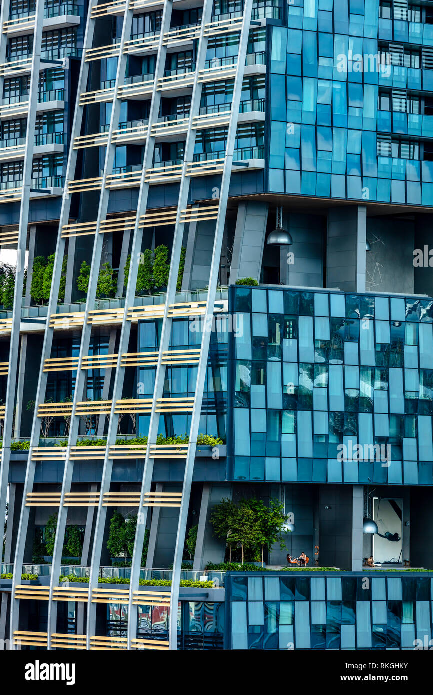 South Beach Tower on Beach Road, Singapore, architecture, building ...