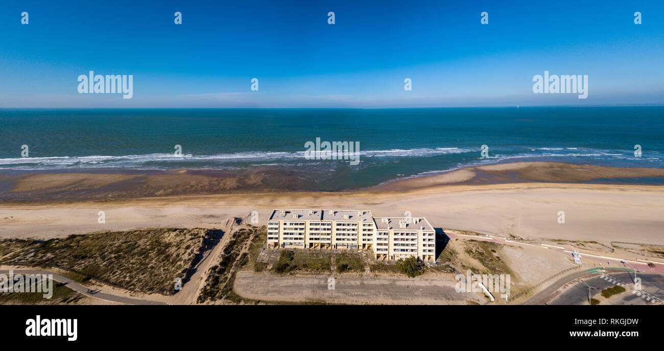 Soulac sur Mer, France - October 20, 2018: Building the Signal on dunes ...