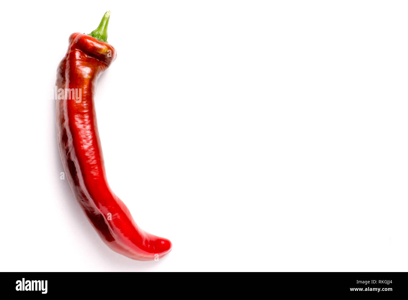 Red organic snack pepper, bellpepper isolated on white background Stock ...