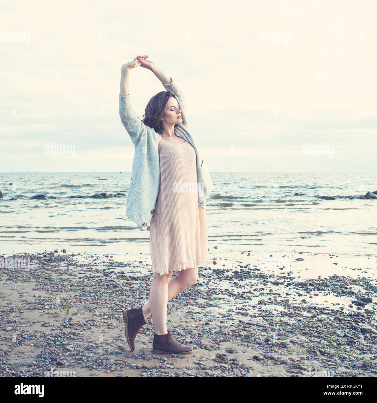 Dancing Alone On The Beach