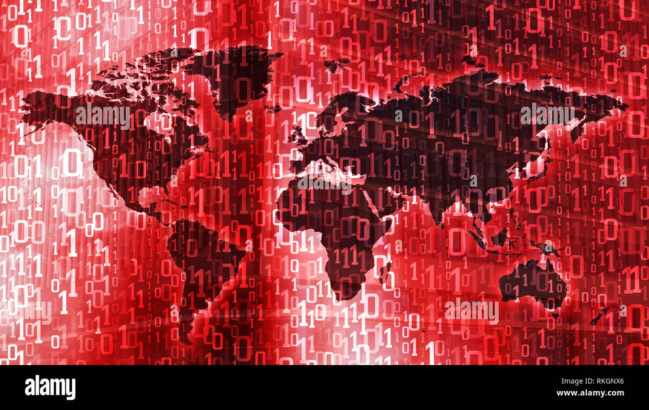 Digital world neural network, cyber security concept Stock Photo - Alamy