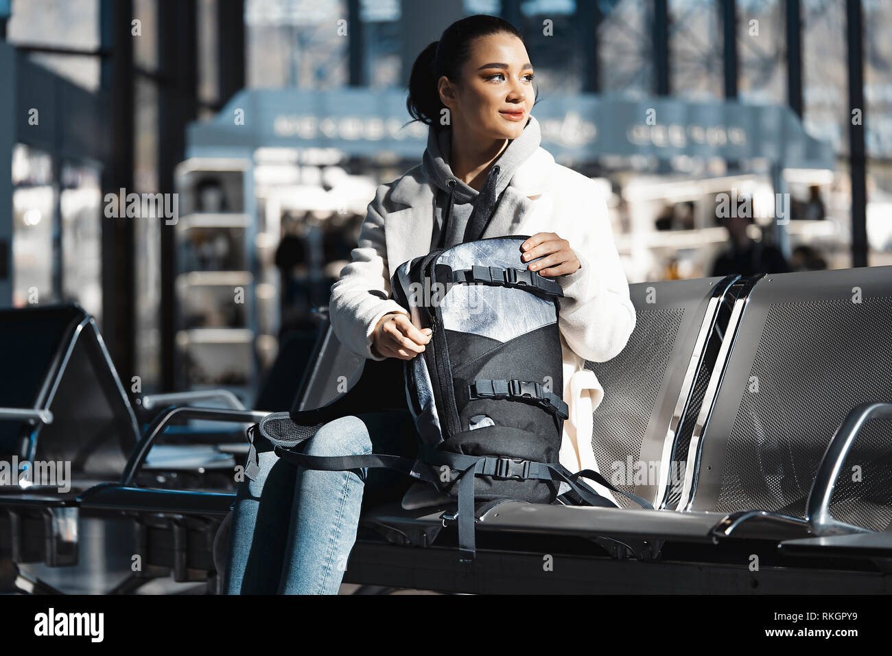 Rummaging in bag hi-res stock photography and images - Alamy