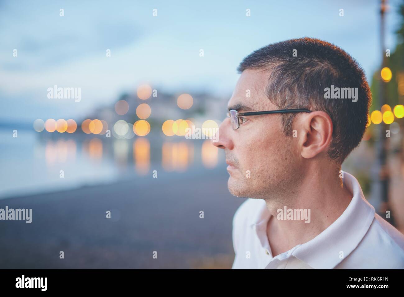 Man Face Beard Profile High Resolution Stock Photography and Images - Alamy