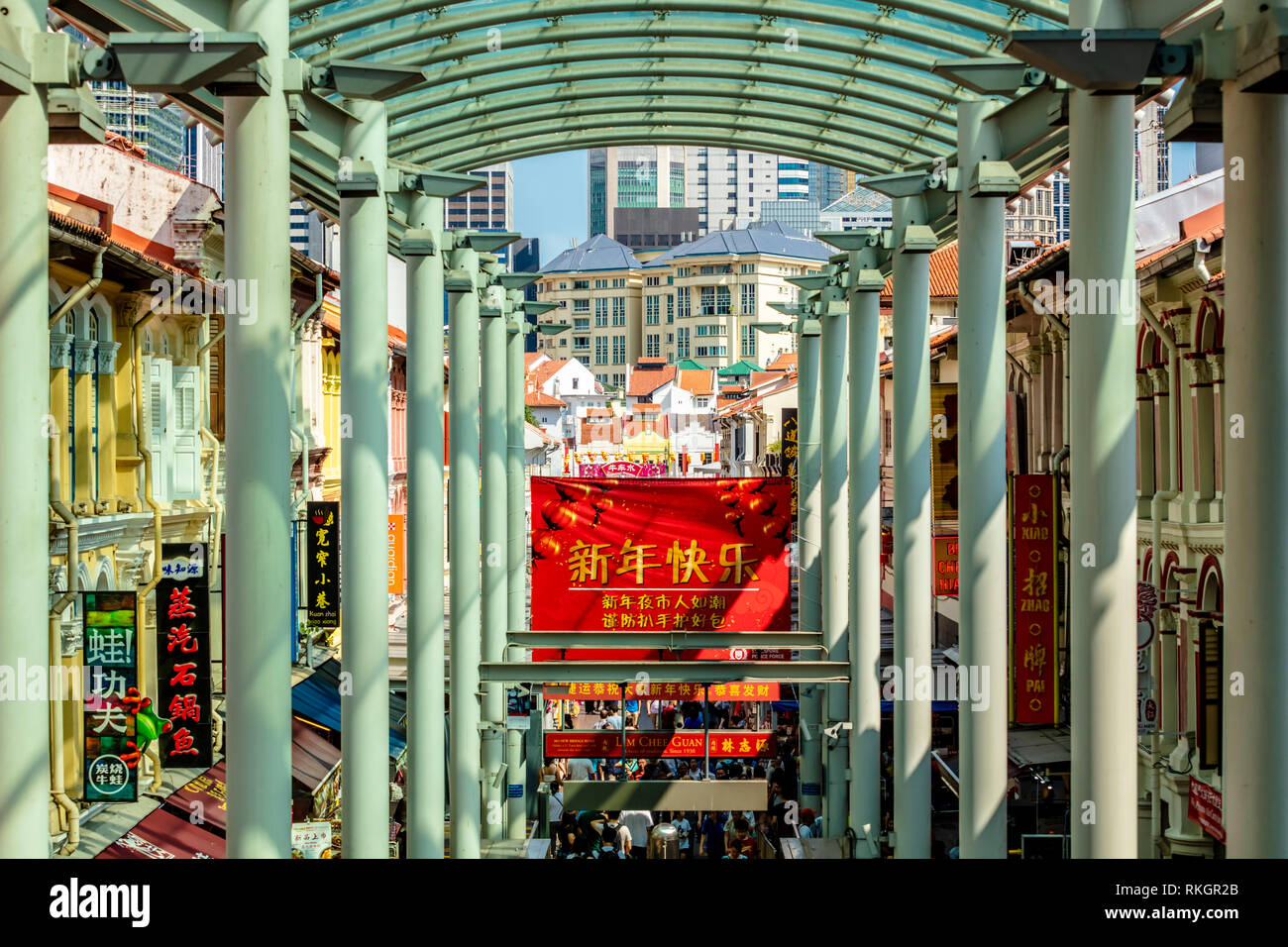 Chinese shophouses chinatown singapore hi-res stock photography and ...