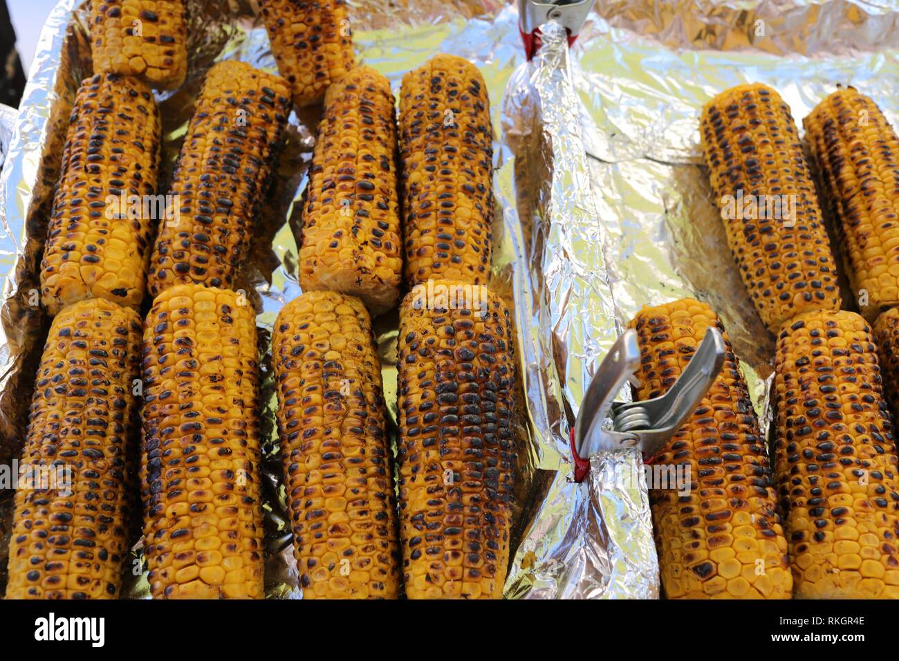 Food Stall Selling Corn High Resolution Stock Photography and Images ...