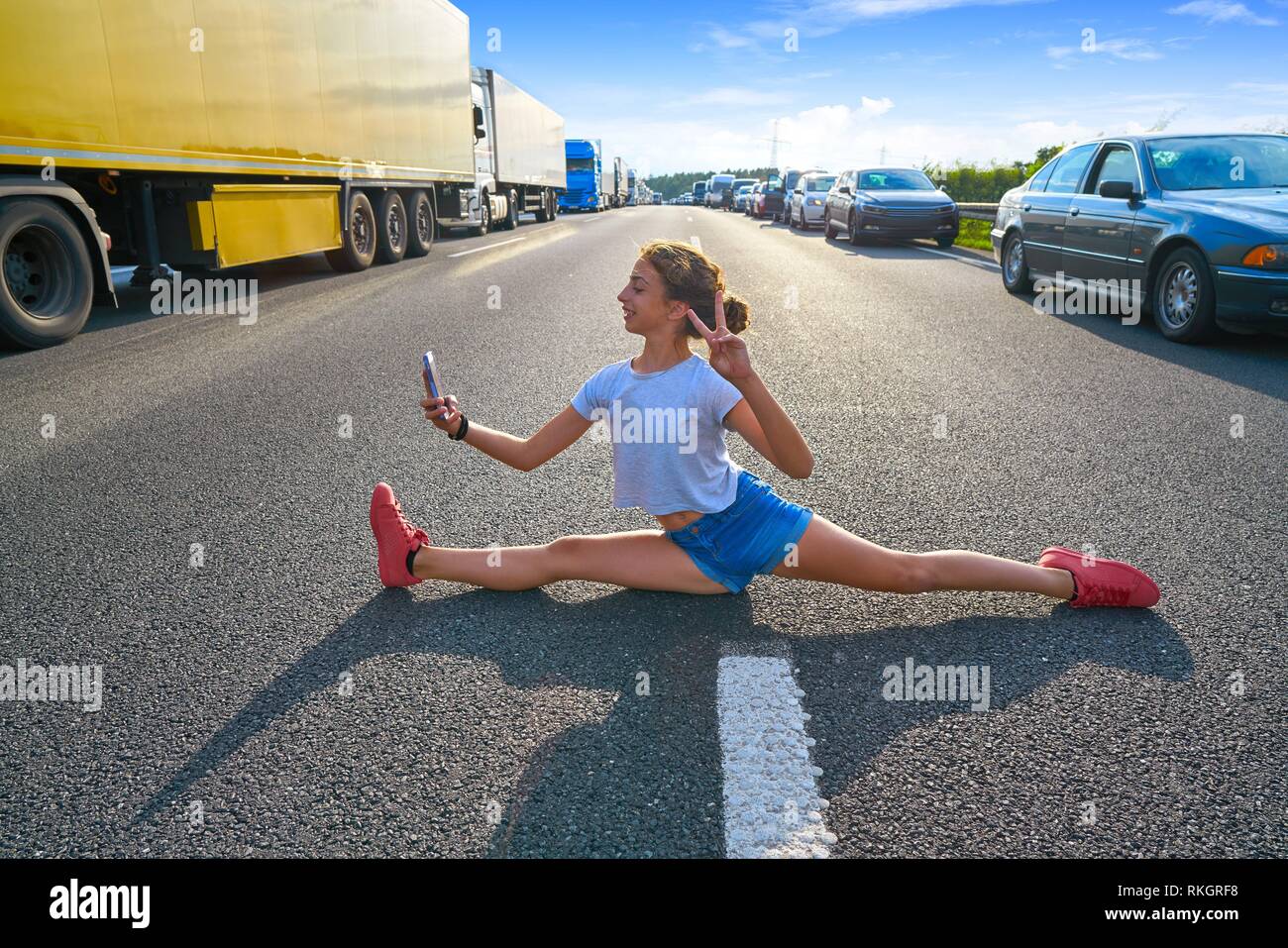 Leg selfie hi-res stock photography and images - Alamy