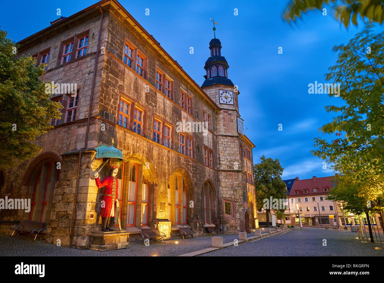 Town hall with roland in nordhausen hi-res stock photography and images ...