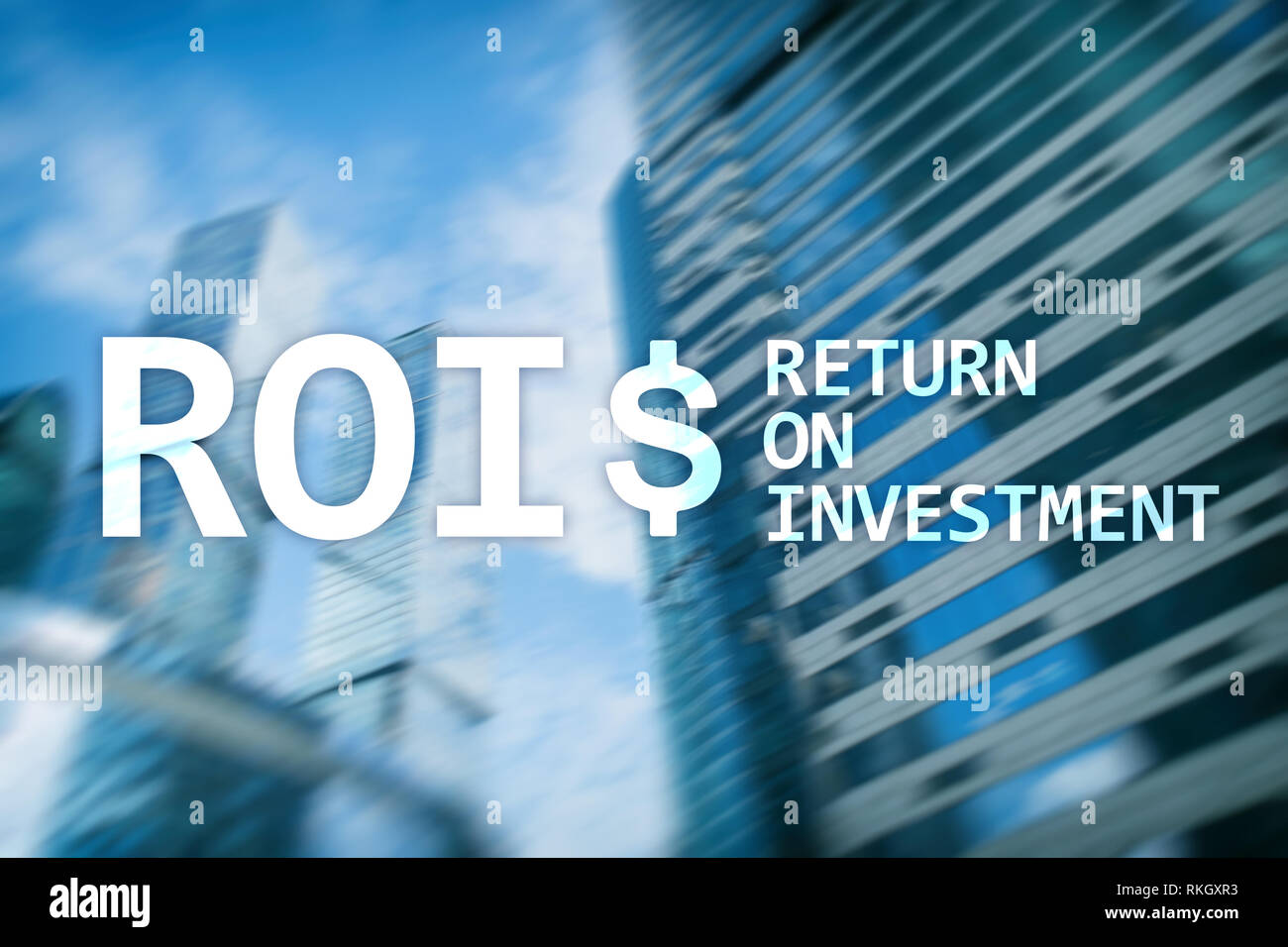 Return On Investment Financial Management Revenue Concept. Virtual ...