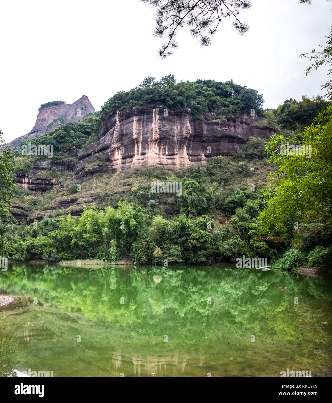 Overview of the famous Mount Danxia, Guangdong, China Stock Photo - Alamy