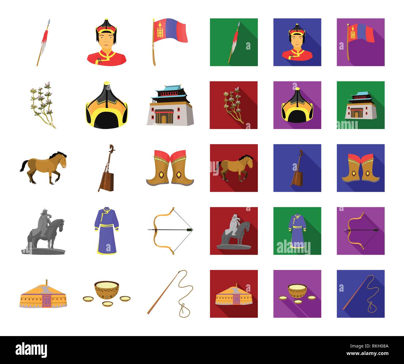 Mongol bow Stock Vector Images - Alamy