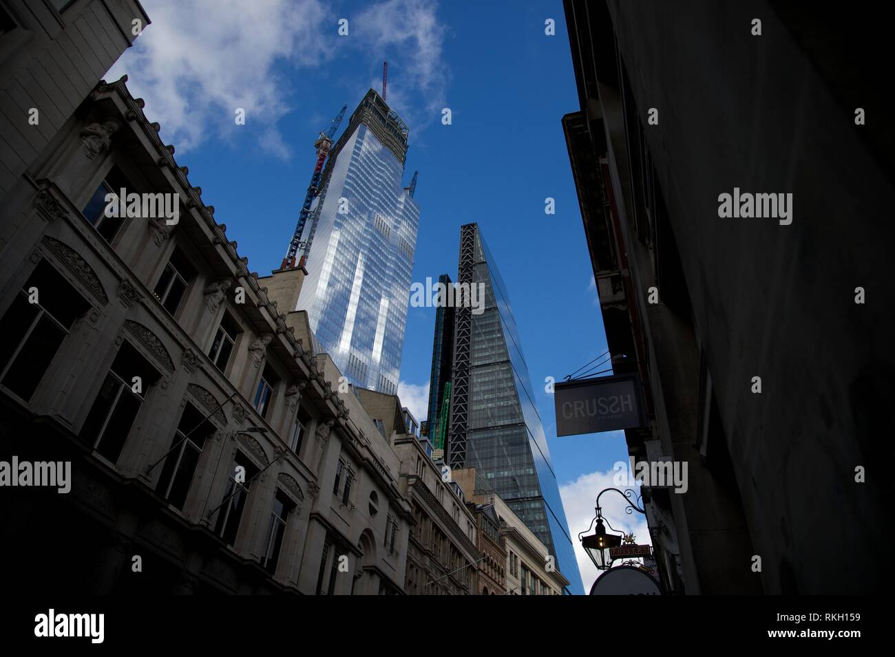 Modern architecture and sky scrapers in London Stock Photo - Alamy