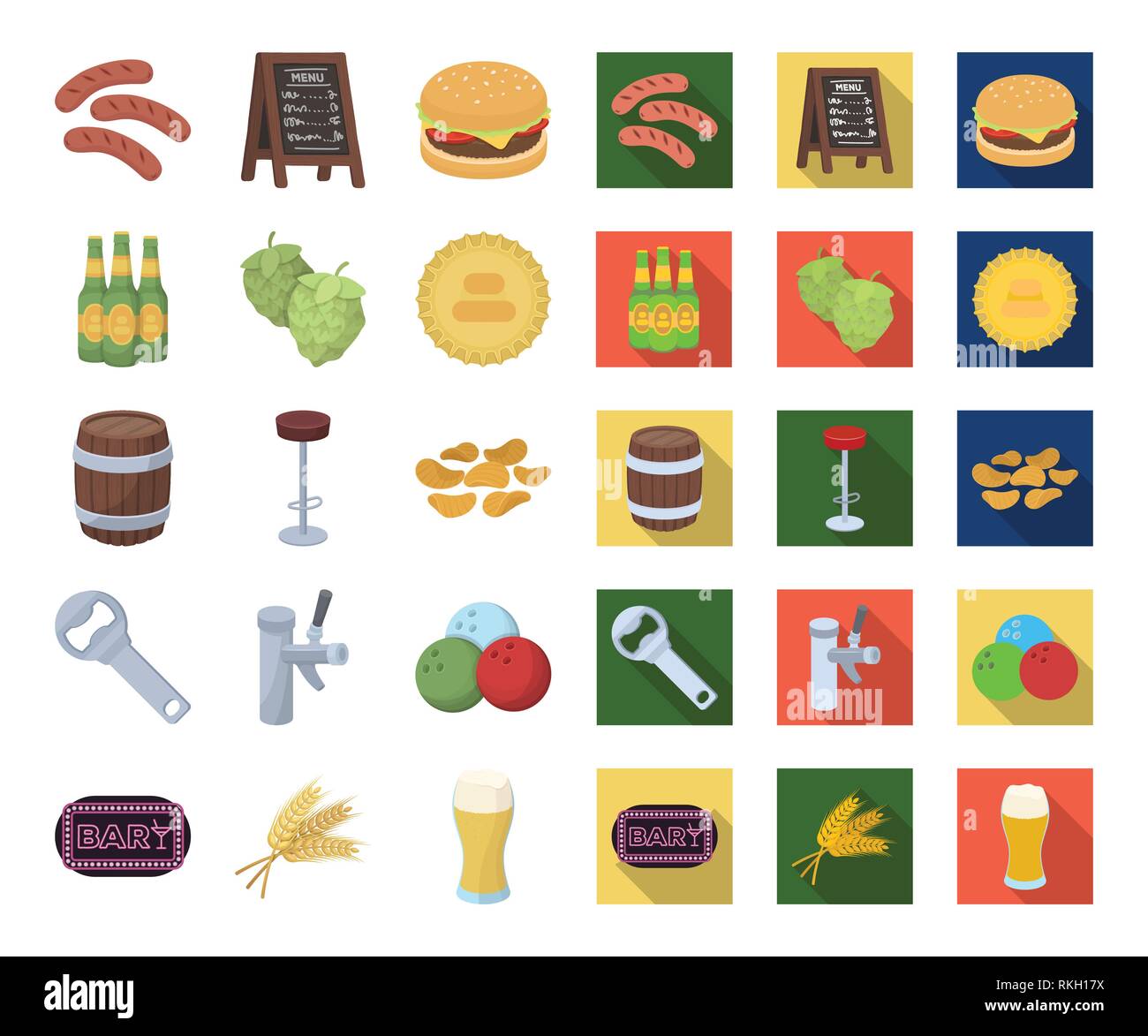 alcohol,bar,barrel,beer,bottle,bottle opener,bowl,bulb,cartoon,flat ...