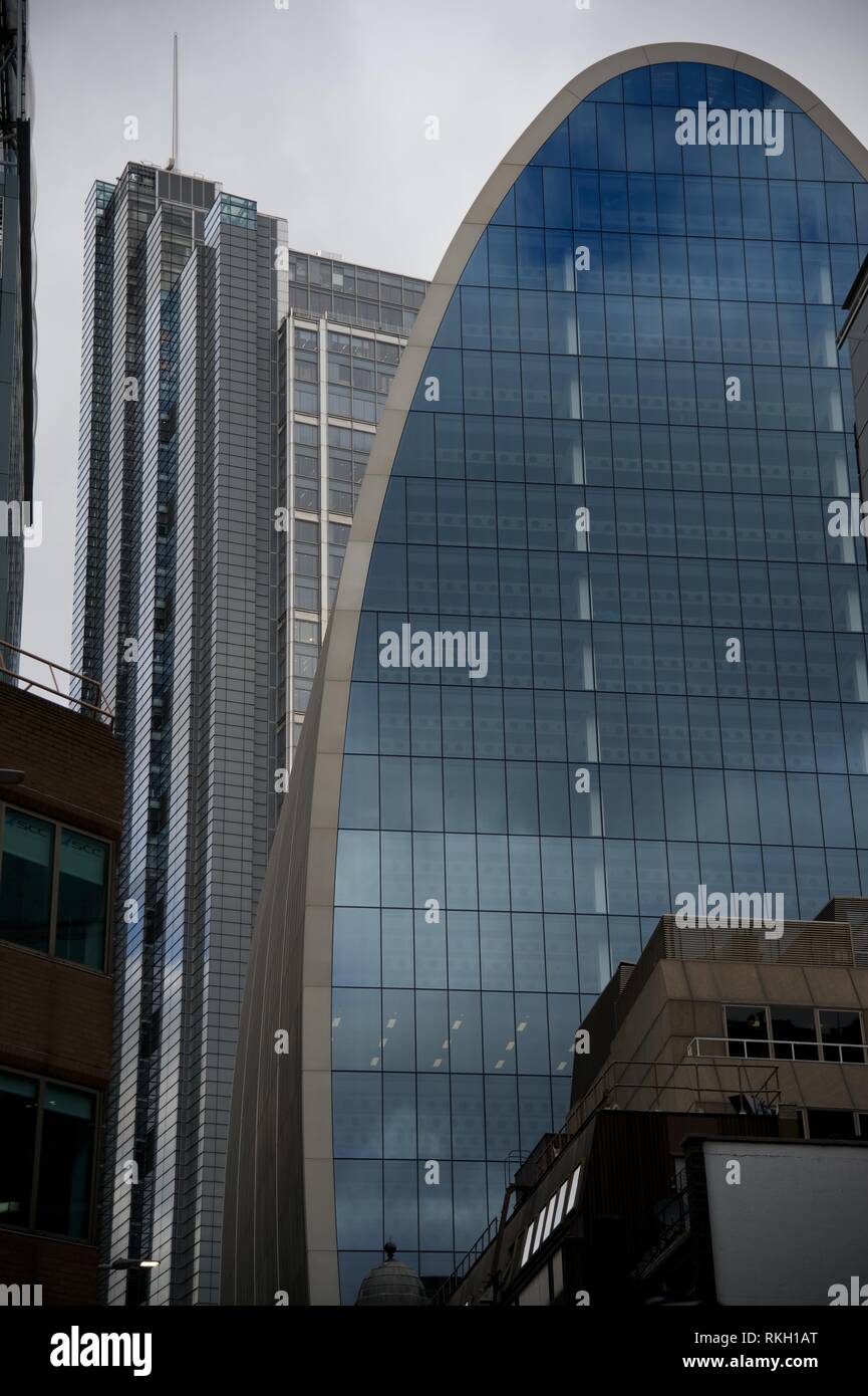 London office building shaped like a can of Ham Stock Photo - Alamy