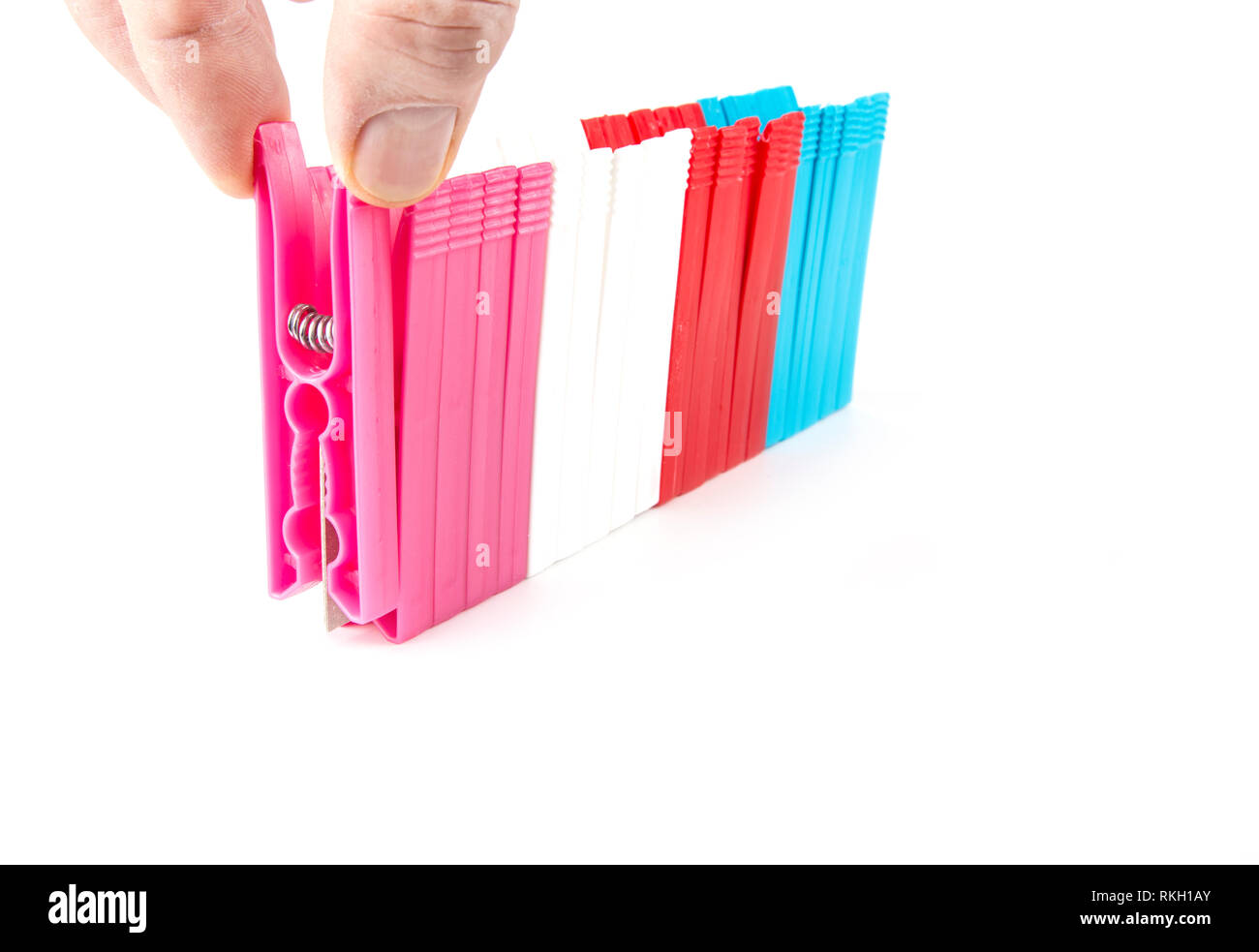 Small clothes pegs hi-res stock photography and images - Alamy