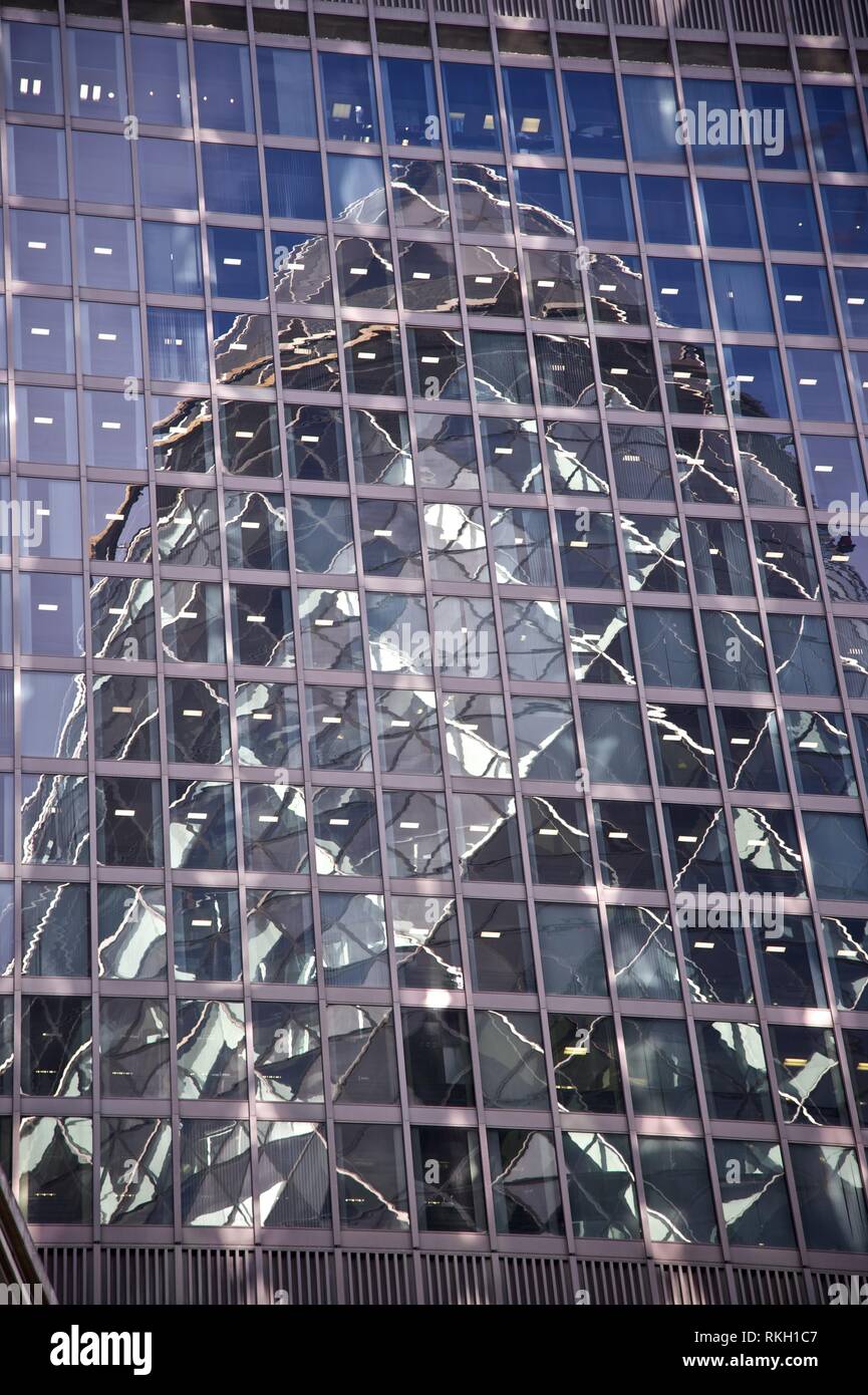Natwest Tower and Gherkin, close up abstract Stock Photo - Alamy