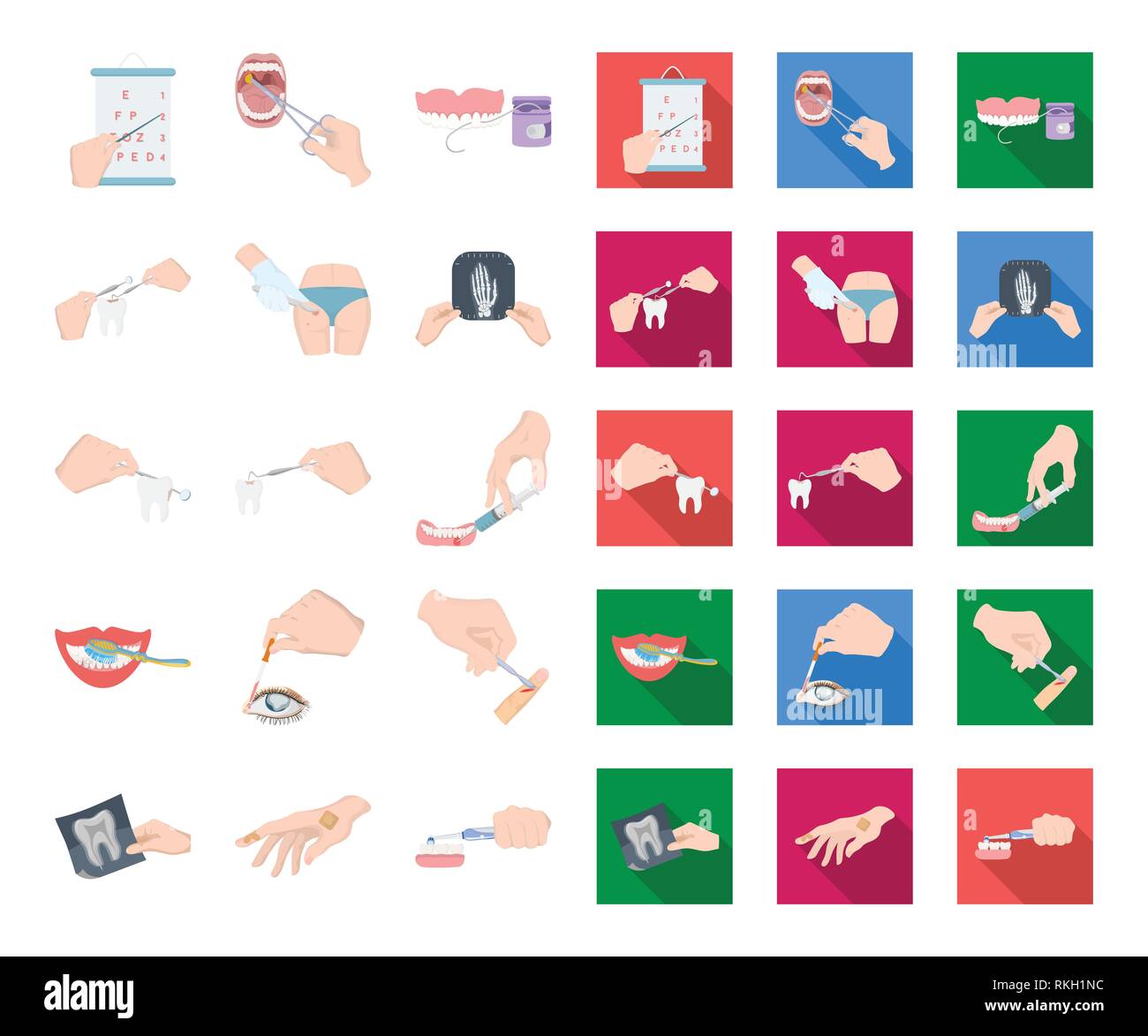 ability,abscess,action,anesthesia,boil,caries,cartoon,flat,check,clamp ...