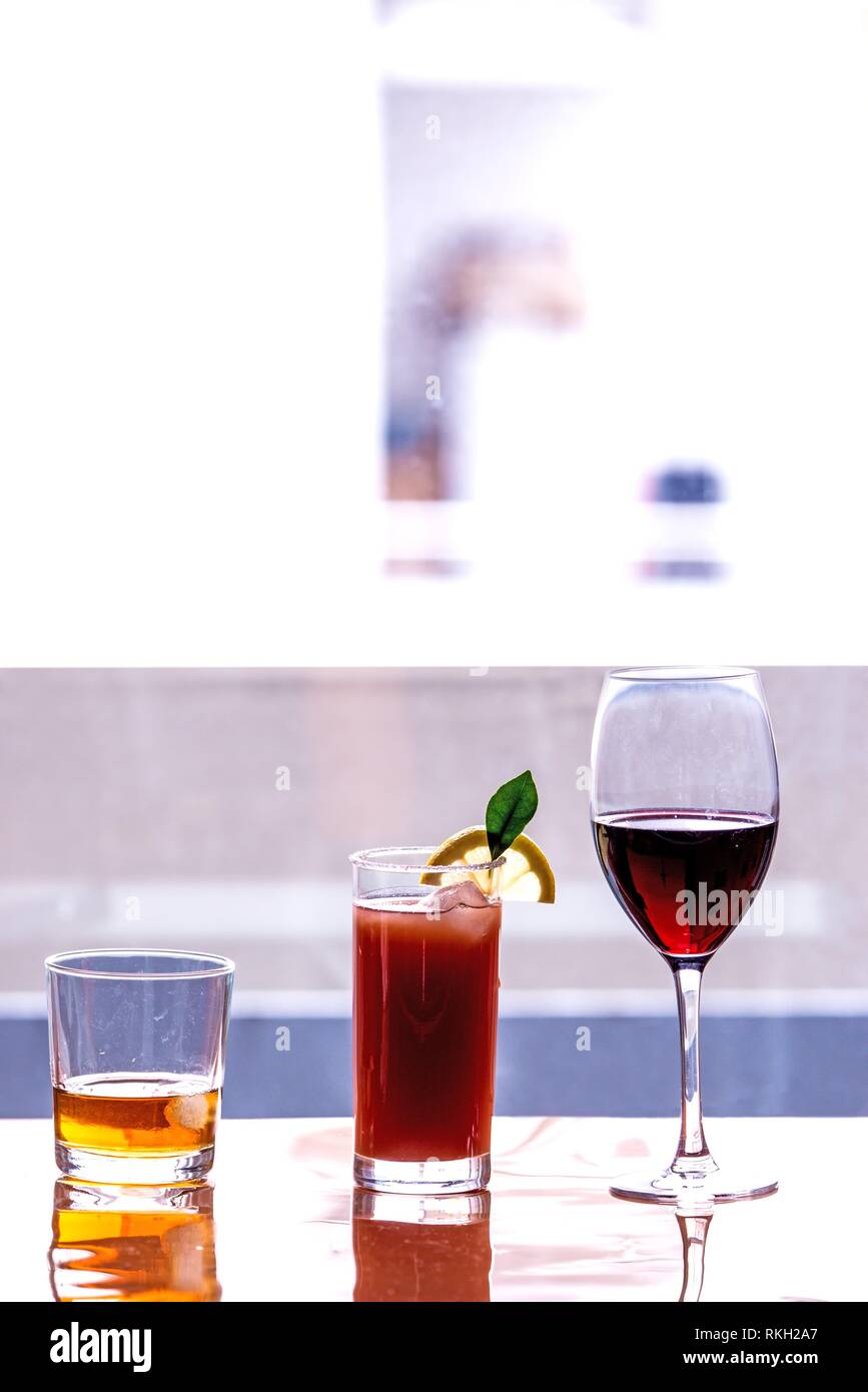 drinks at a window Stock Photo - Alamy