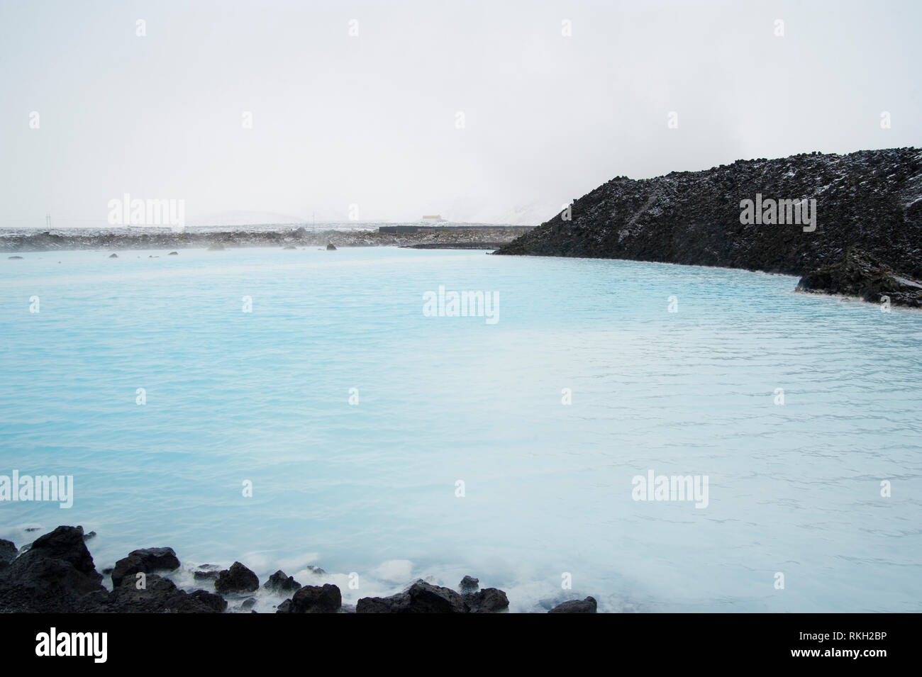 ICELAND: Tourist attraction Blue Lagoon, a hot geothermal swimming pool ...