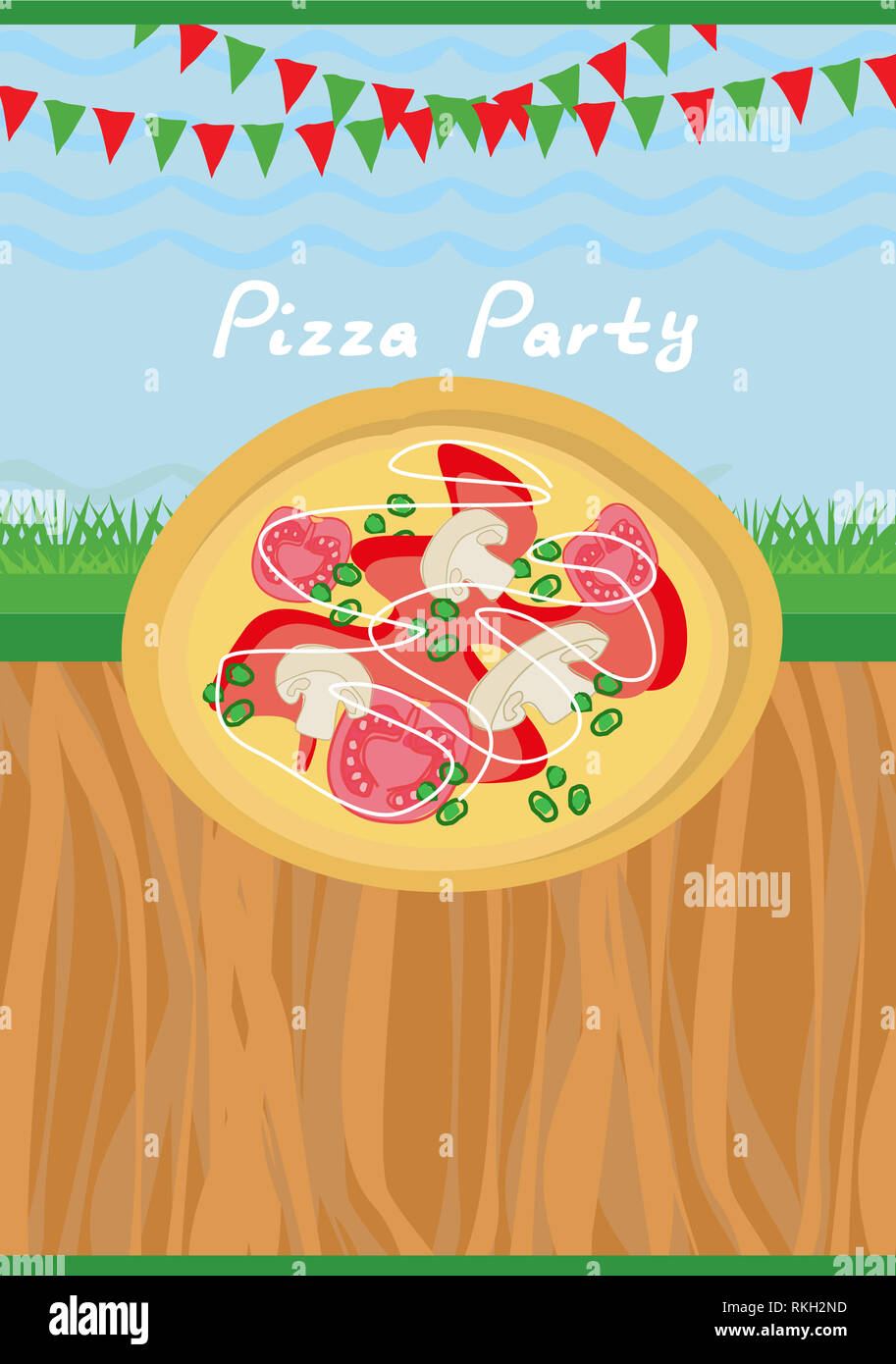 Pizza Party Graphic