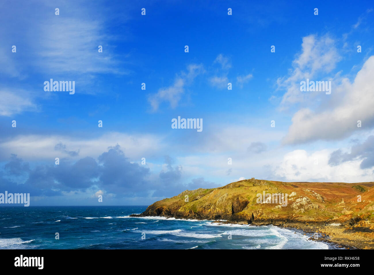 The cliffs near Cape Cornwall on the north Cornish coast, UK - John ...