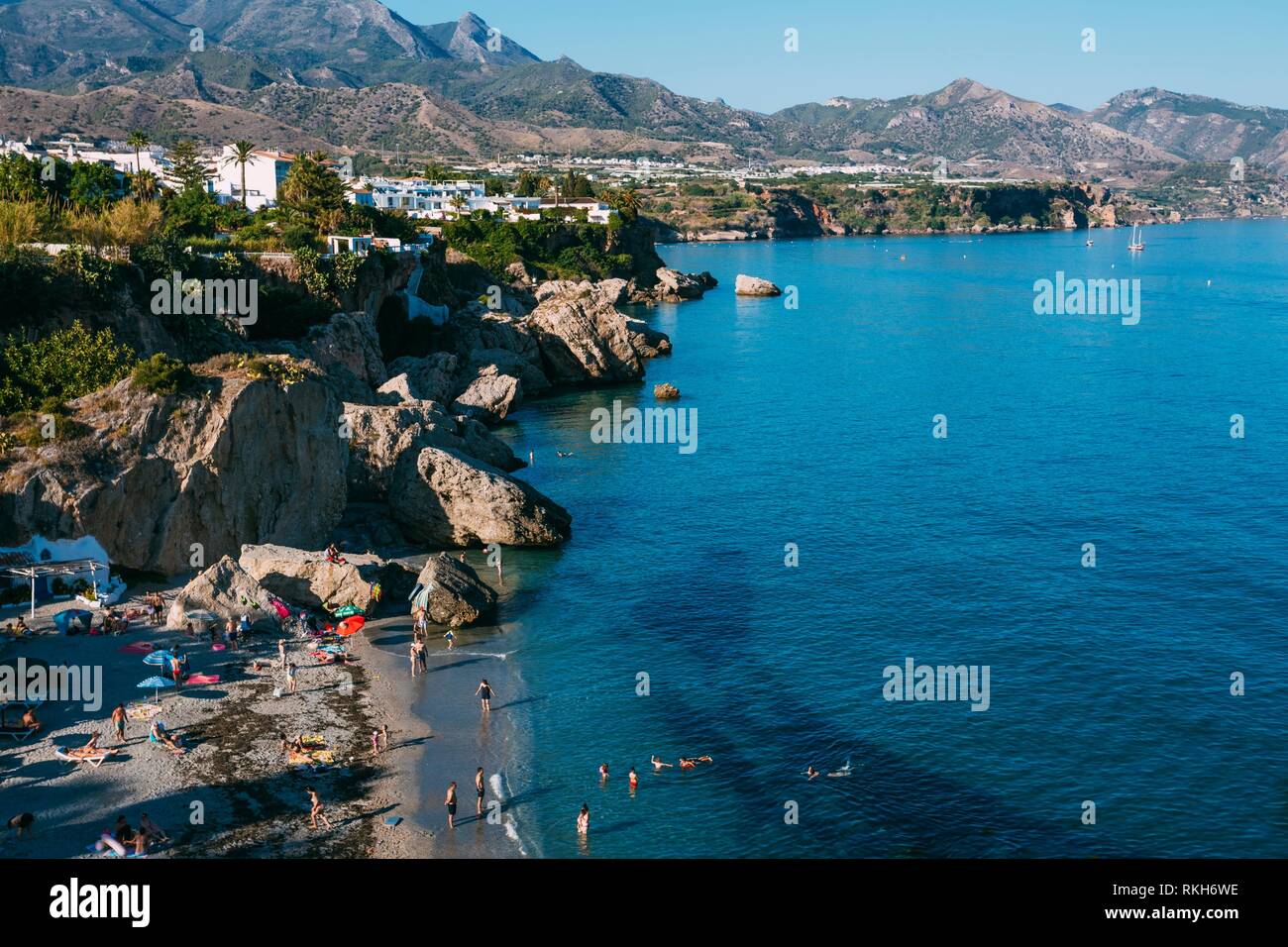 Andalusia coastal rocky bay hi-res stock photography and images - Alamy