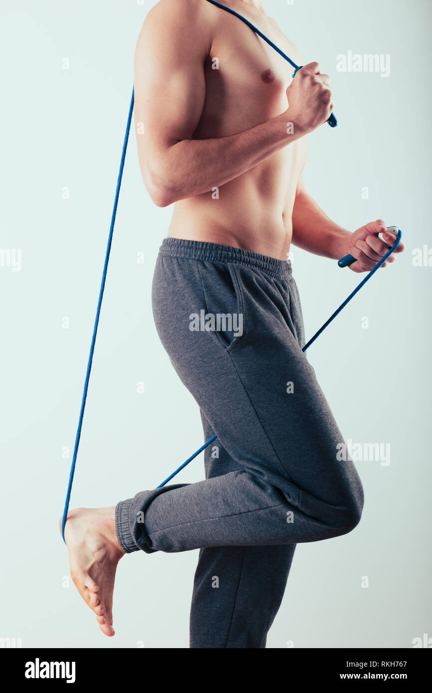 Fitness man jump hi-res stock photography and images - Alamy