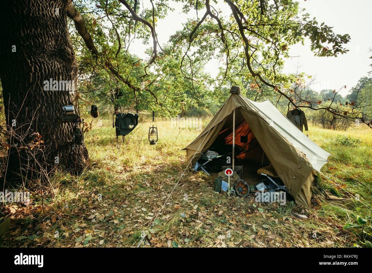 Tent camp of the wehrmacht hi-res stock photography and images - Alamy