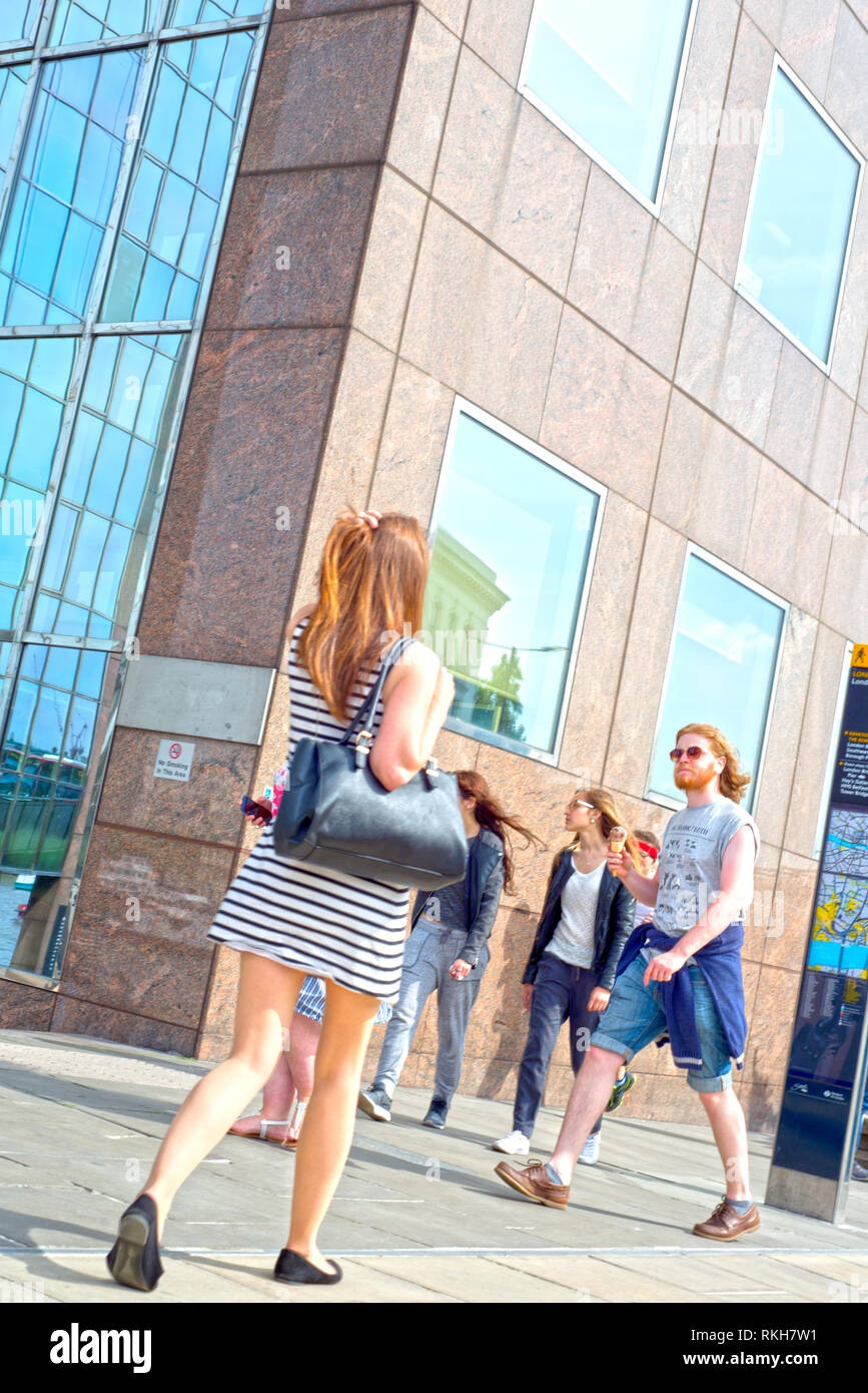summer commuters walking to work in london city Stock Photo - Alamy