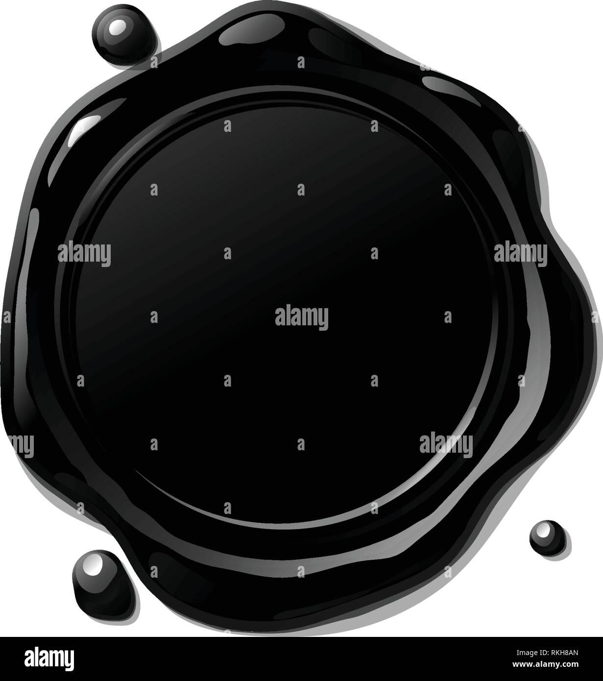 vector vintage isolated wax seal stamp shape Stock Vector Image & Art ...