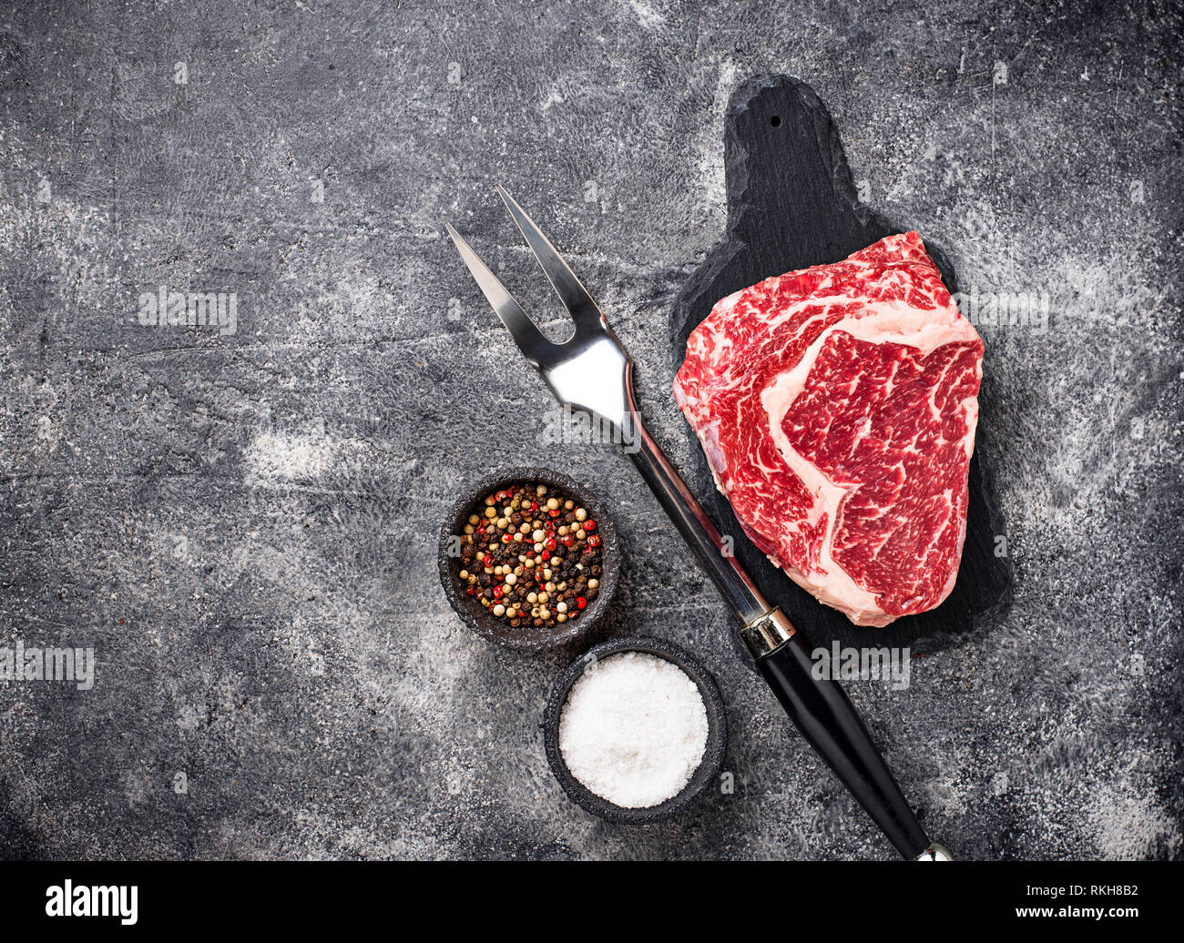 Rib eye steak spices hi-res stock photography and images - Alamy