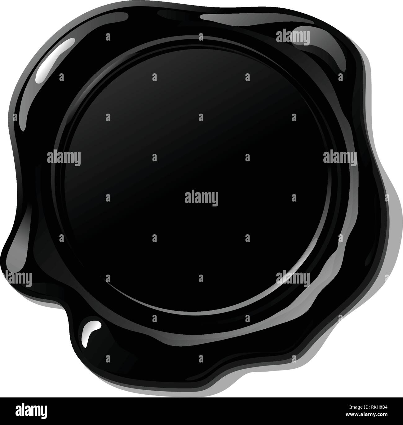 vector vintage isolated wax seal stamp shape Stock Vector Image & Art ...