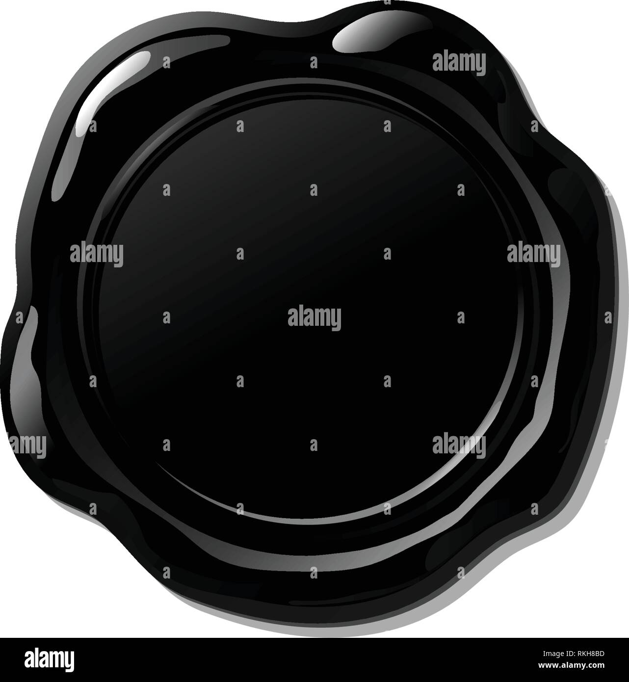 vector vintage isolated wax seal stamp shape Stock Vector Image & Art ...