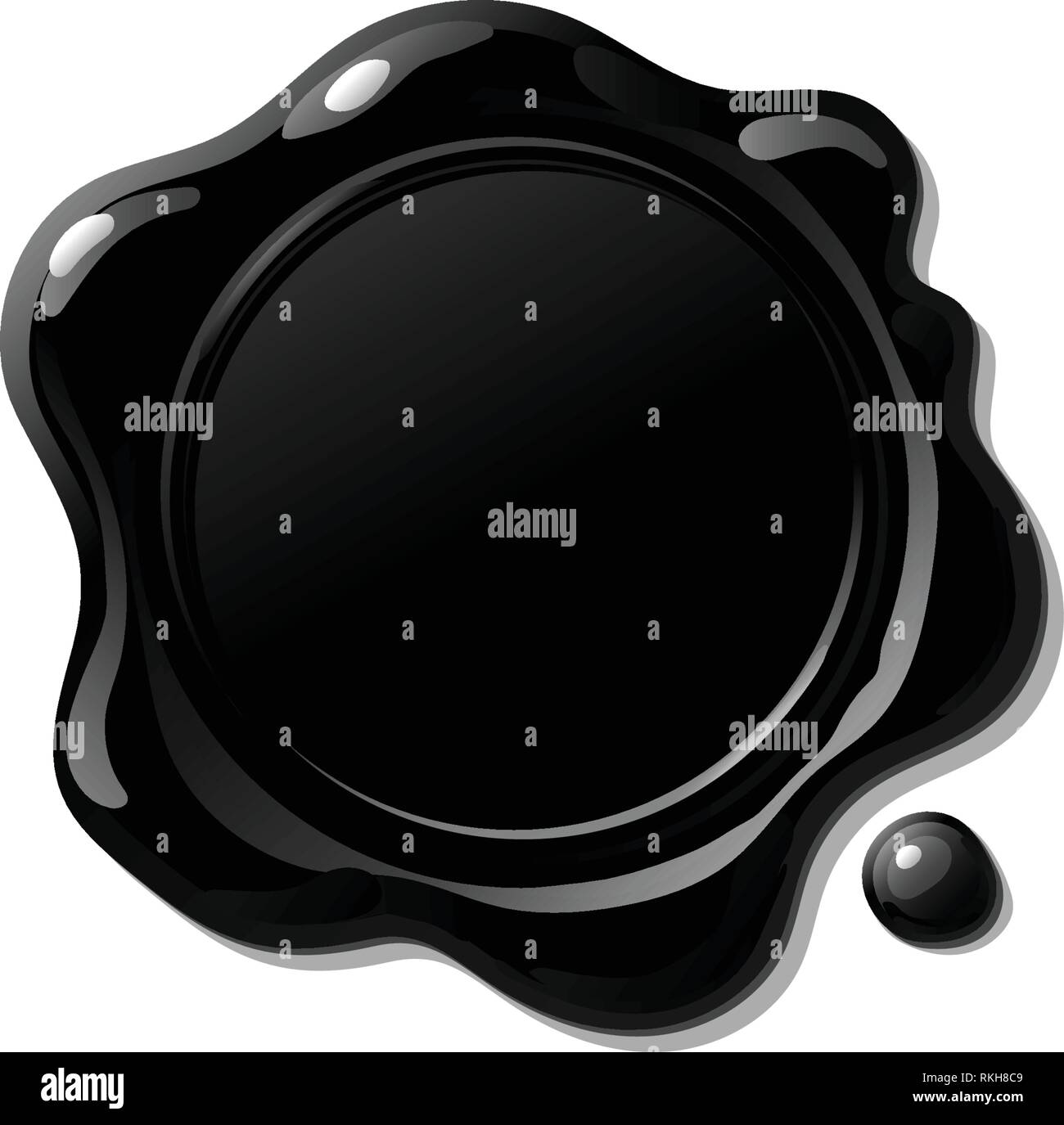 vector vintage isolated wax seal stamp shape Stock Vector Image & Art ...