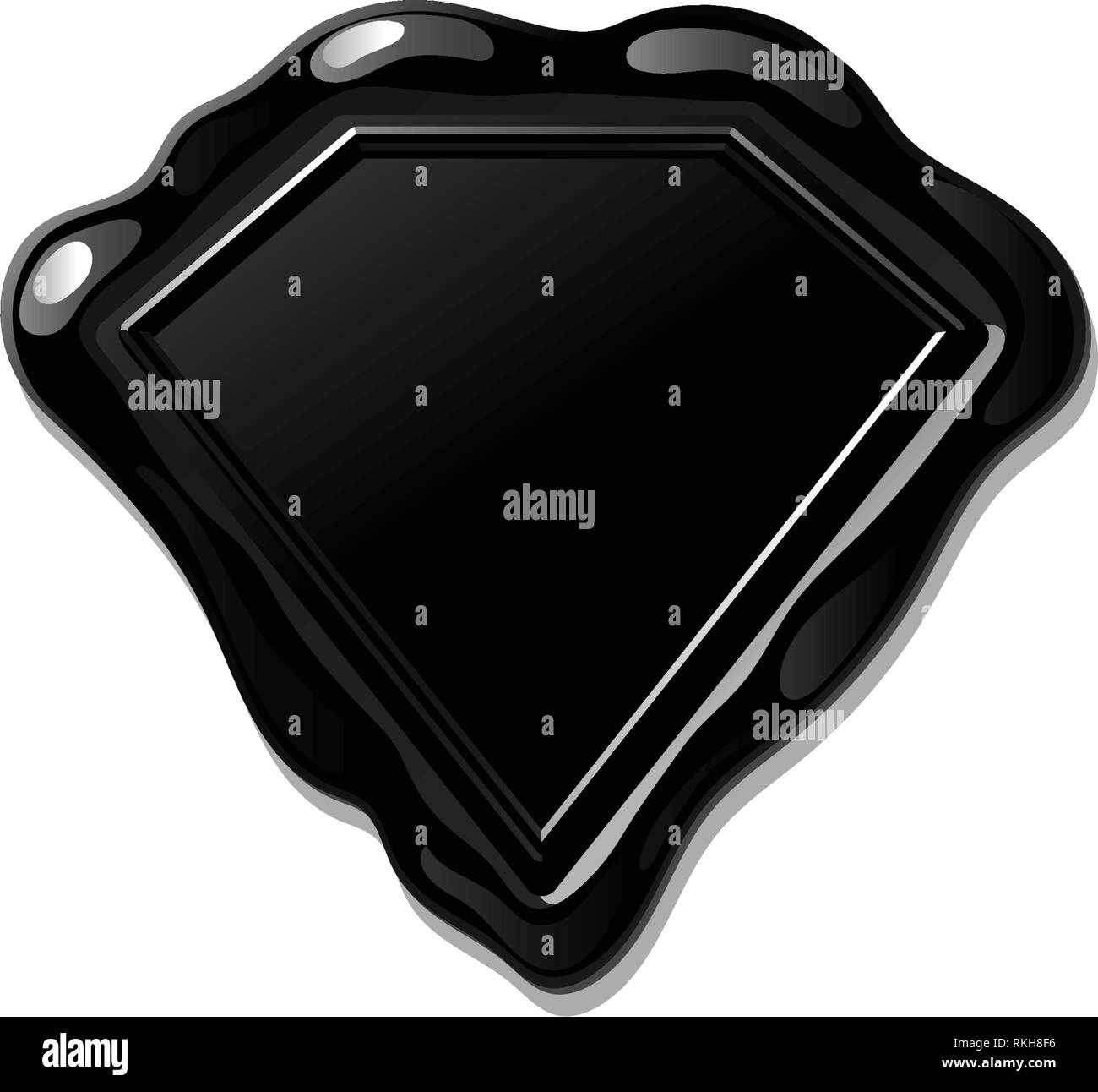 vector vintage isolated wax seal stamp shape Stock Vector Image & Art ...