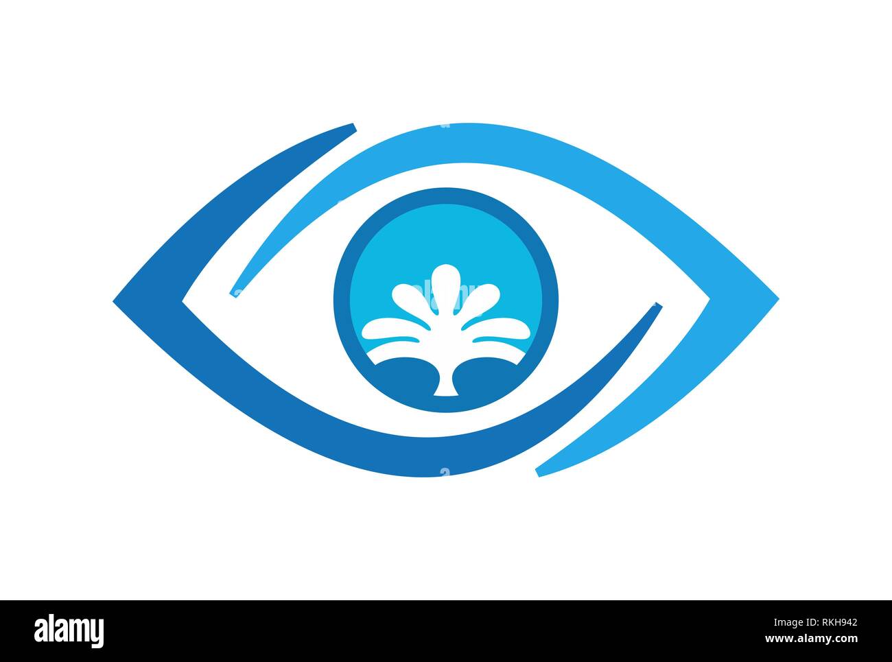 eye water abstract logo icon concept vector concept flat design Stock ...