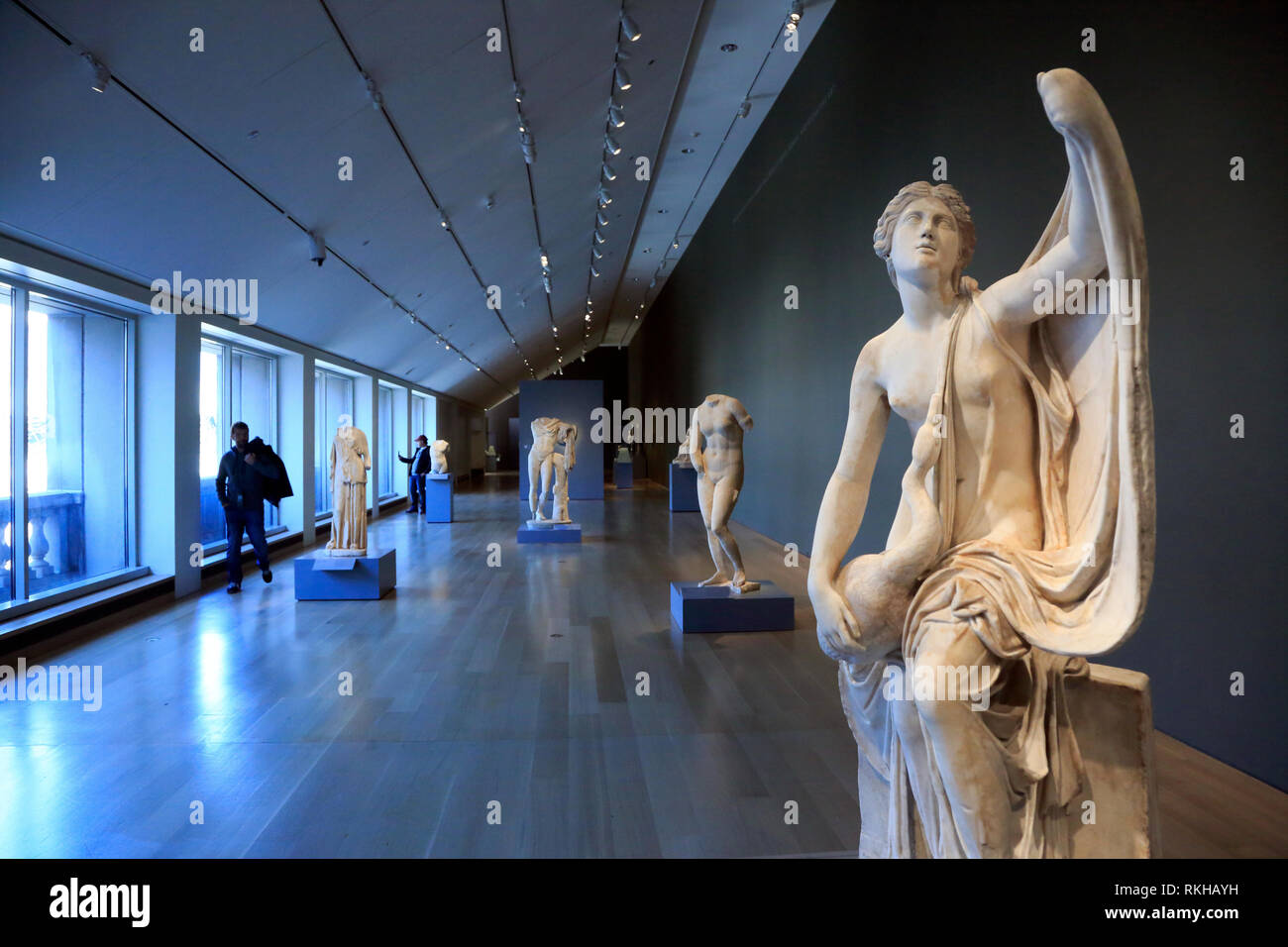 Ancient Roman Statuary group of Leda and the Swan display in Art ...
