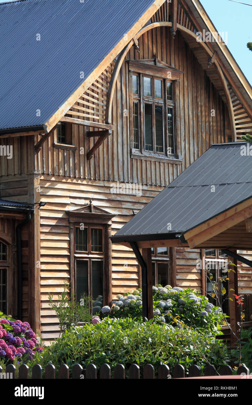 Chile, Lake District, Frutillar, house, traditional architecture Stock ...