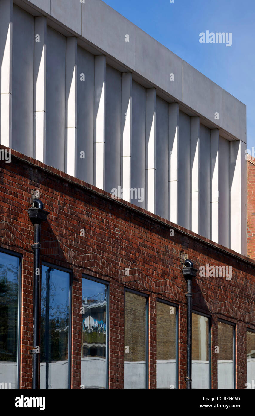 Detail view showing additional floor. Gatehouse School, LONDON, United ...