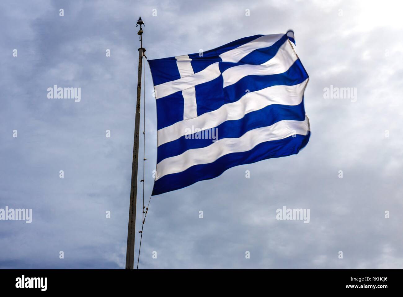 Greek_flag High Resolution Stock Photography and Images - Alamy