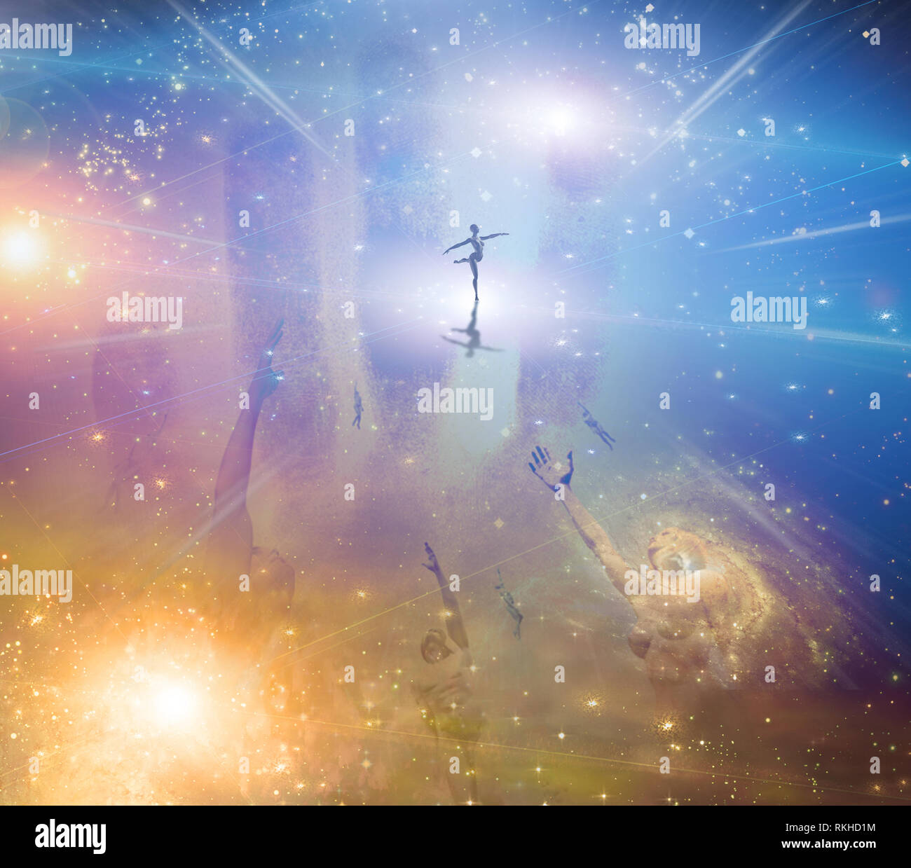 People ascending to heaven hi-res stock photography and images - Alamy