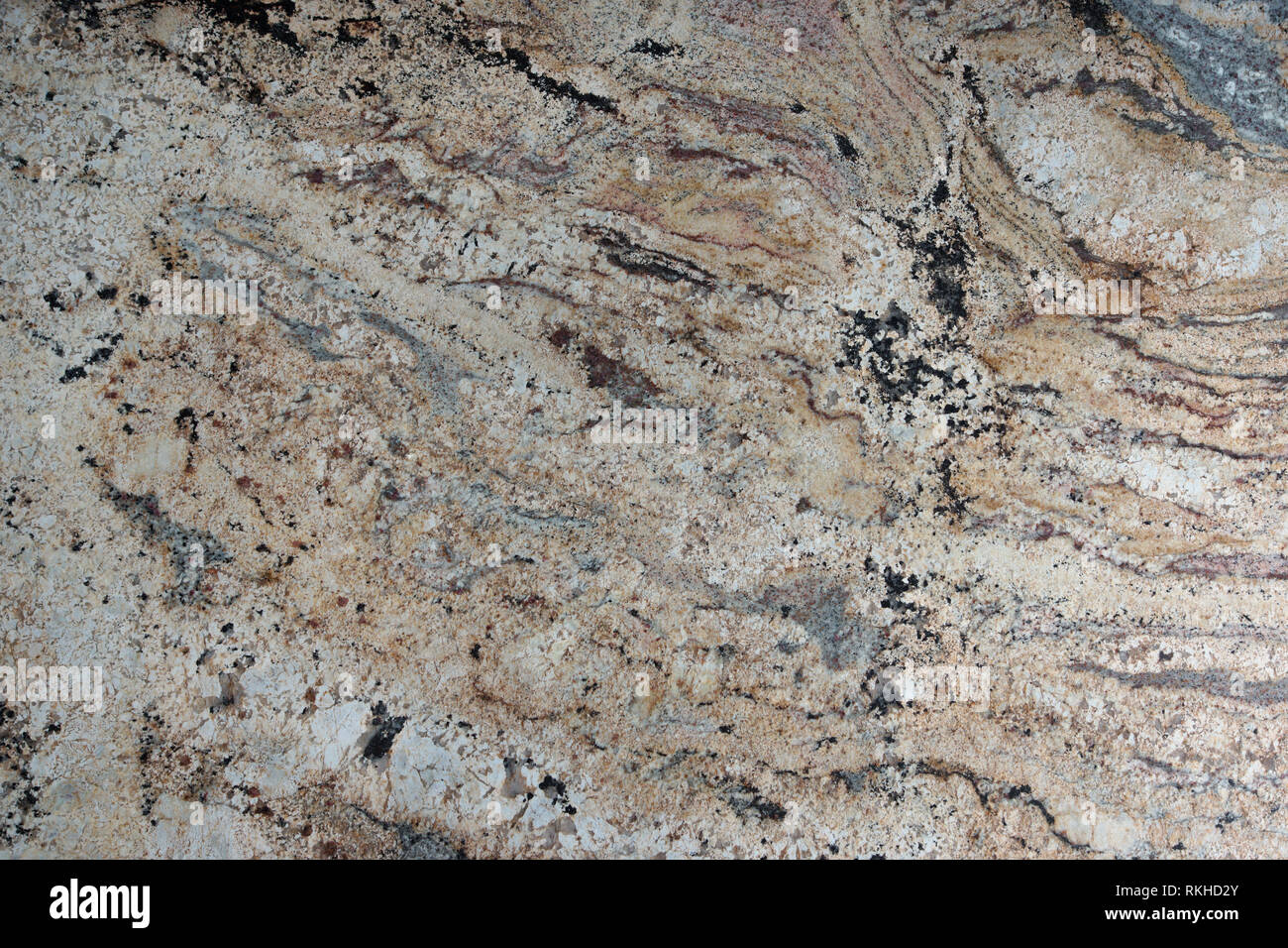 Beige granite with beautiful patterns on the surface, called Golden ...